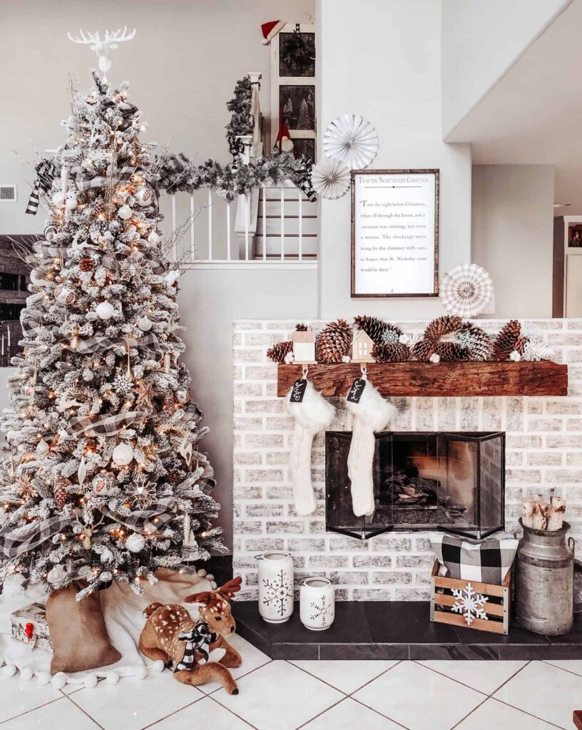DIY Faux Brick Fireplace - 2 Looks! - Sunrise Valley Farm Co