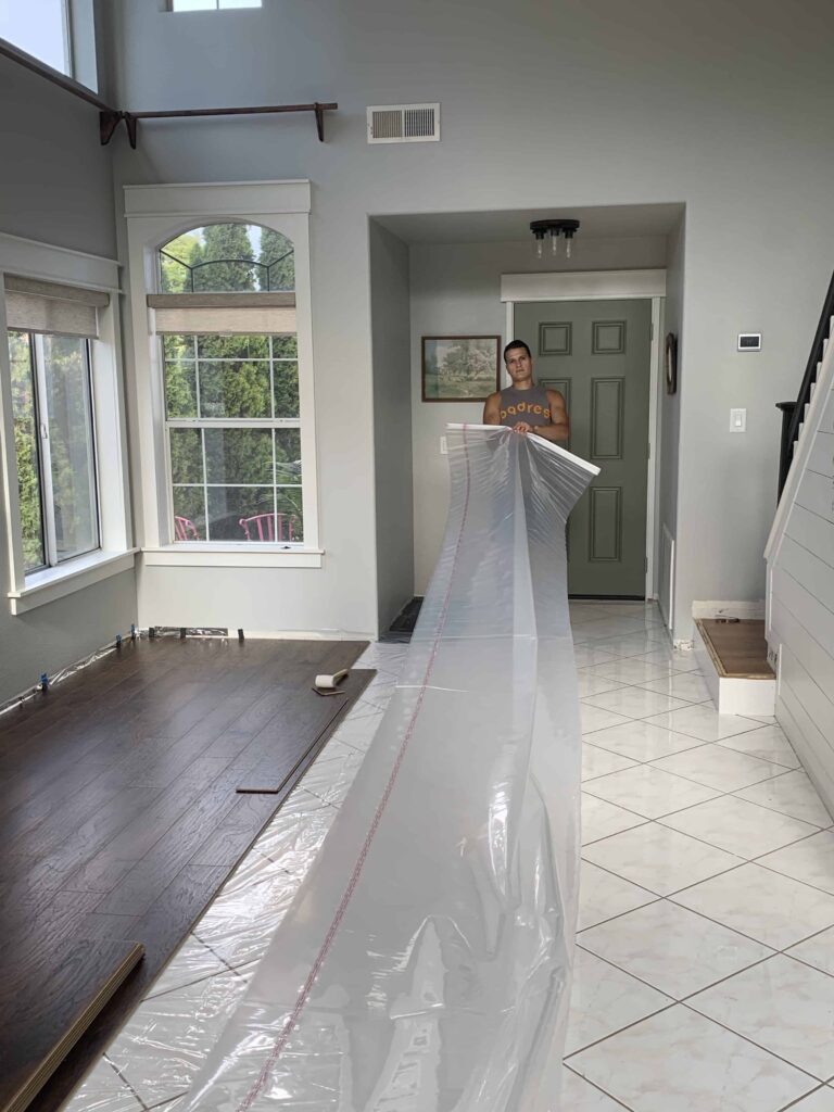 How to Install Laminate Flooring Over Tile - Sunrise Valley Farm Co