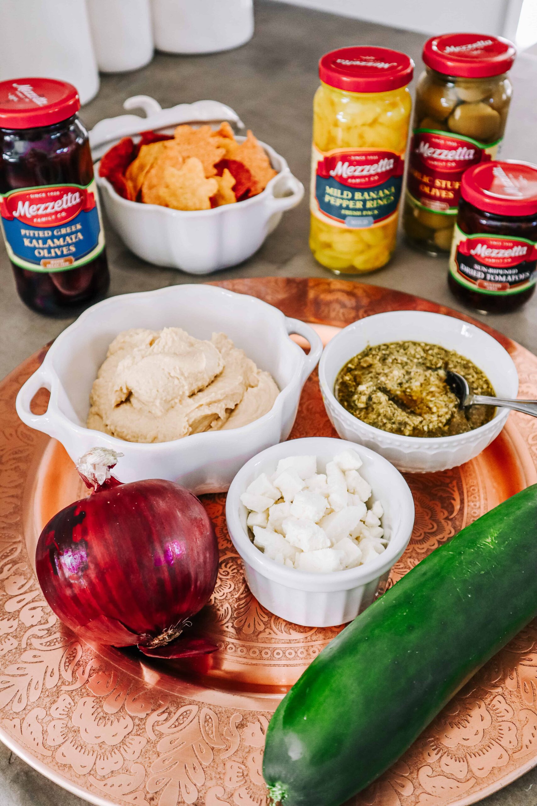 Perfect Hummus Dip Appetizer for Thanksgiving with Mezzetta - Sunrise ...