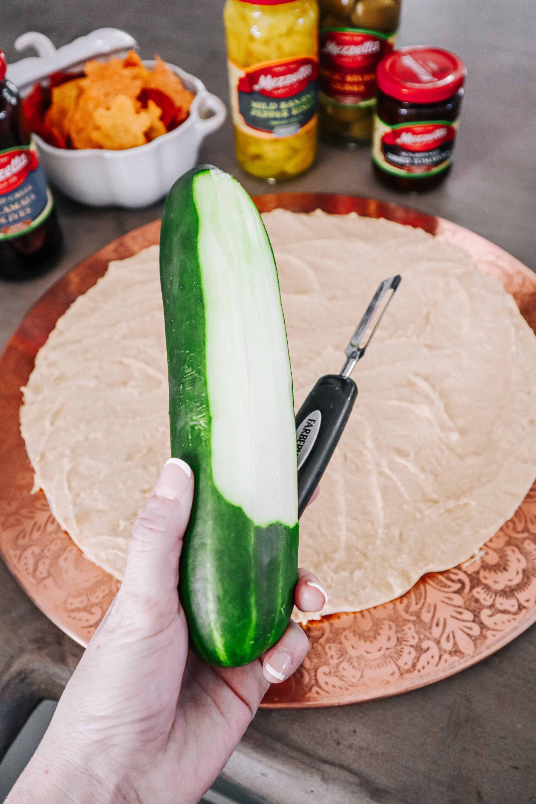 Perfect Hummus Dip Appetizer for Thanksgiving with Mezzetta - Sunrise ...