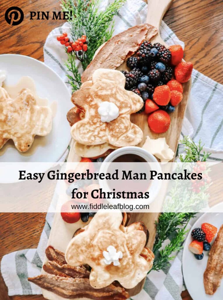 Easy Gingerbread Man Pancakes - Sunrise Valley Farm Co