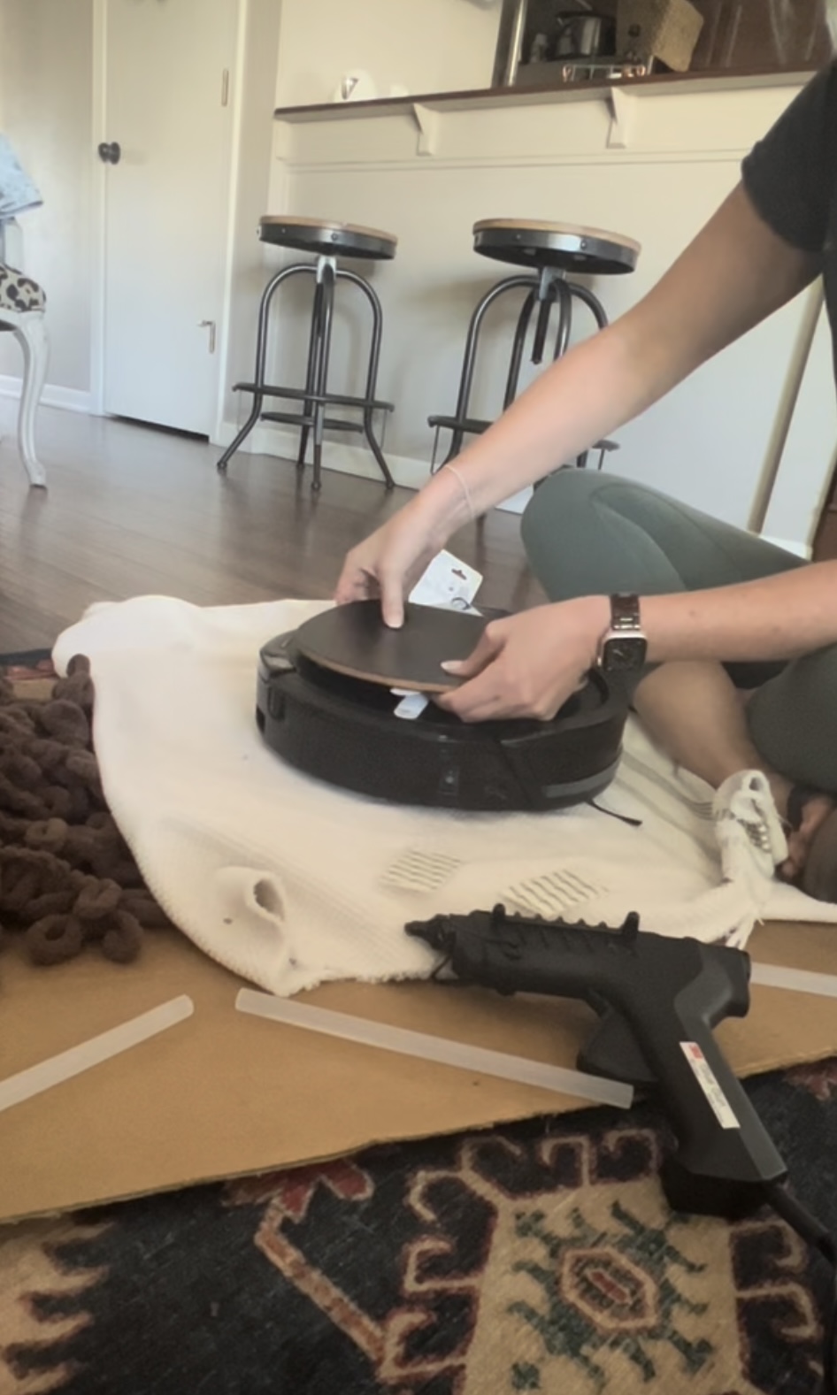 Enchanted Broom DIY (using your robot vacuum!) - Sunrise Valley Farm Co