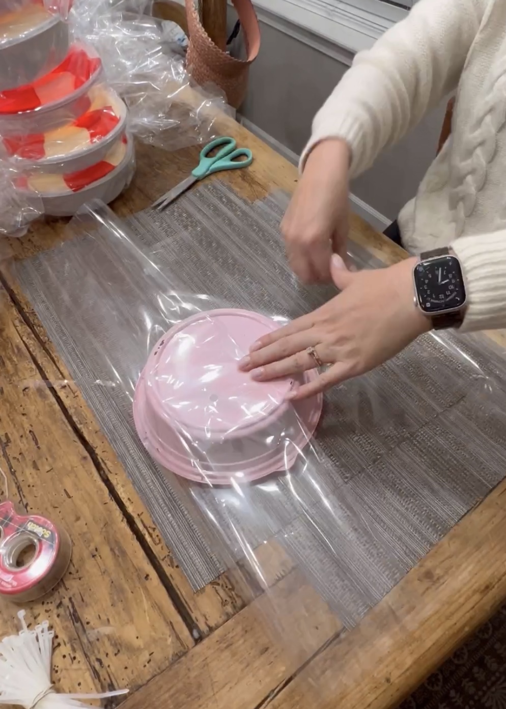 DIY Giant Lighted Peppermints - Sunrise Valley Farm Co