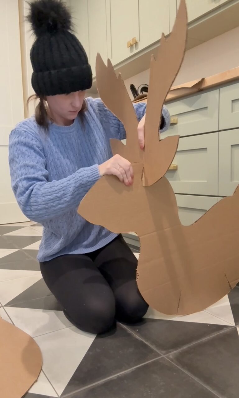 Cardboard Craft - Make a Giant Deer Out of Recycled Cardboard Boxes ...